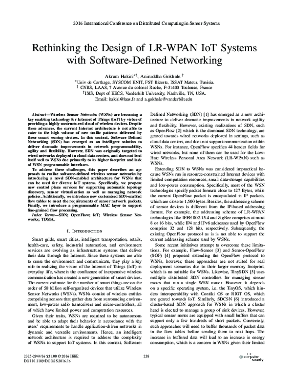 (PDF) Rethinking the Design of LR-WPAN IoT Systems with Software ...
