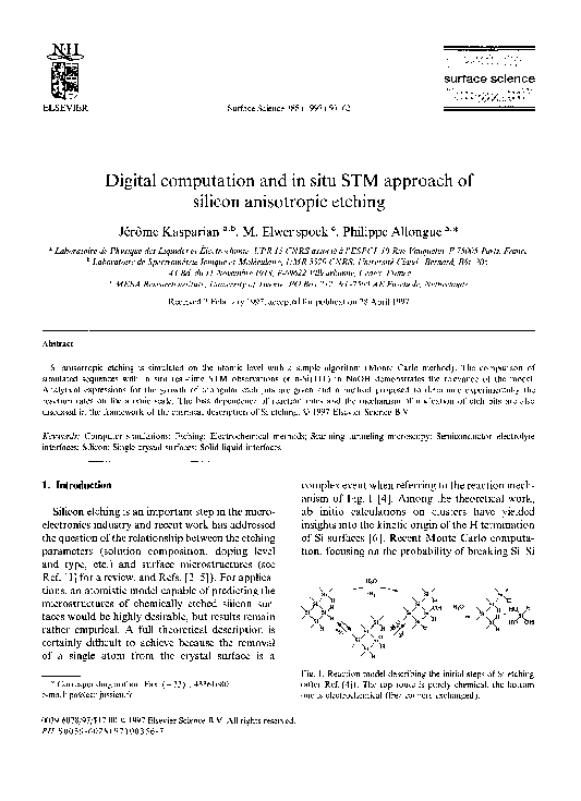 (PDF) Digital computation and in situ STM approach of silicon ...