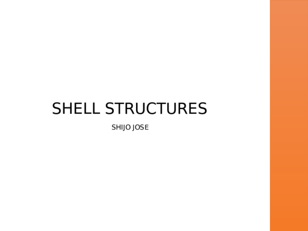 (PPT) SHELL STRUCTURES