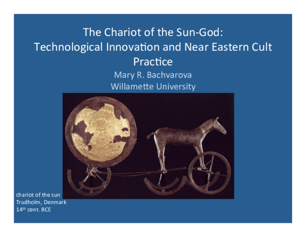(PDF) The Chariot of the Sun-­‐God: Technological Innovation and Near ...