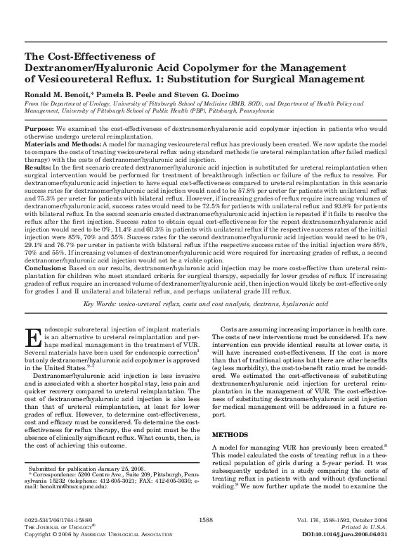 (PDF) The Cost-Effectiveness of Dextranomer/Hyaluronic Acid Copolymer ...