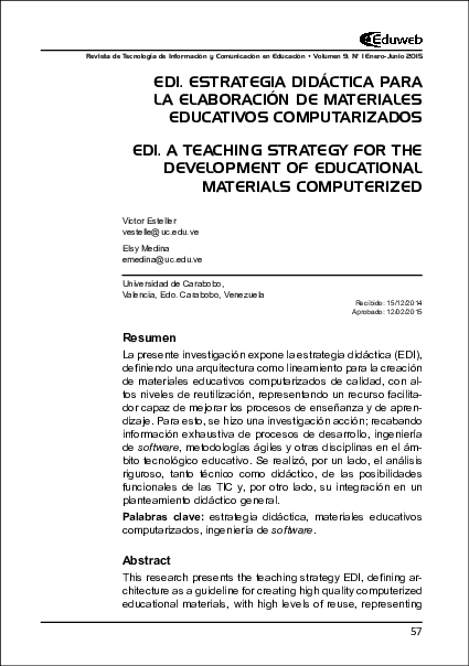 (PDF) EDI. A TEACHING STRATEGY FOR THE DEVELOPMENT OF EDUCATIONAL ...