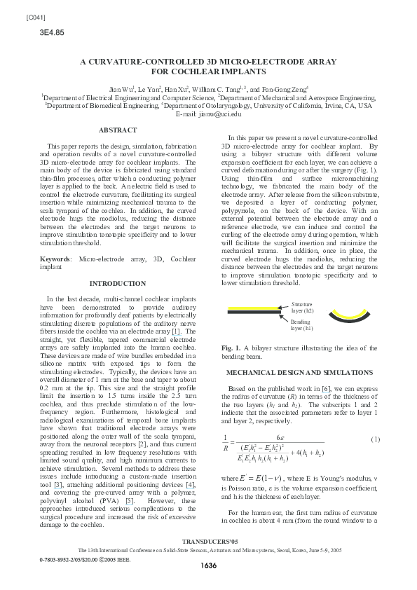 (PDF) Curvature-Controlled 3D Micro-Electrode Array