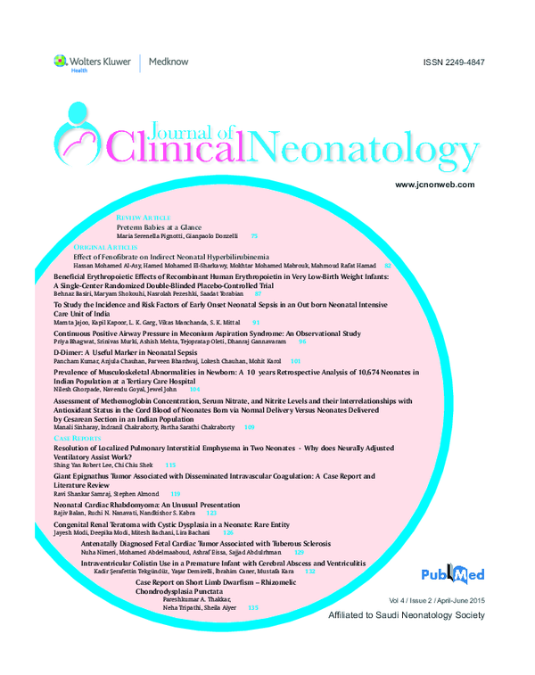 (PDF) Resolution of unilateral pulmonary interstitial emphysema in two ...
