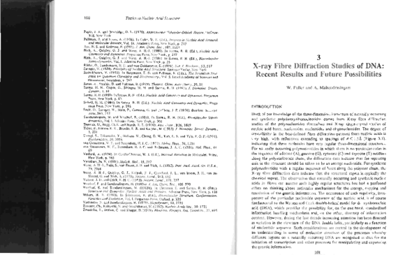 (PDF) Advancements in DNA X-ray Fiber Diffraction