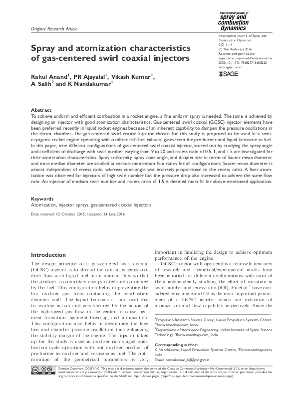 (PDF) Spray and atomization characteristics of gas-centered swirl ...
