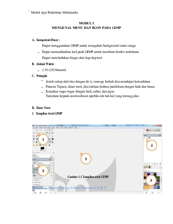 (PDF) Modul Ajar Praktikum Multimedia MODUL I MENGENAL MENU DAN IKON ...