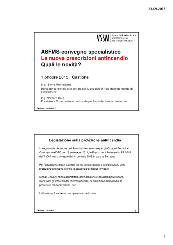 (PDF) ASFMS-convegno specialistico Le nuove prescrizioni antincendio ...