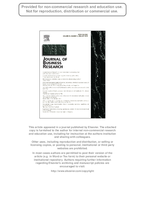 (PDF) The integration-responsiveness framework and subsidiary ...