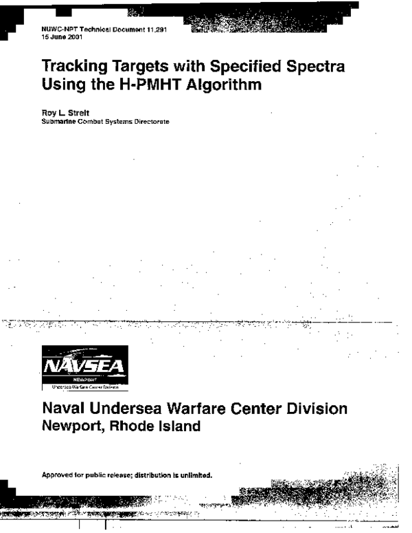 (PDF) Tracking Targets with Specified Spectra Using the H-PMHT Algorithm