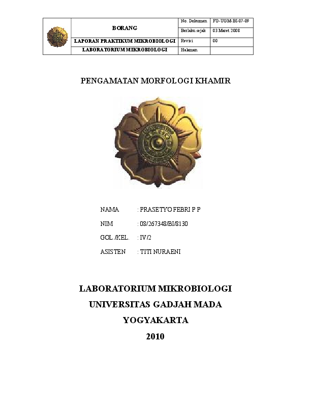 (DOC) Morfologi khamir