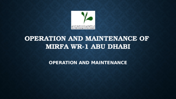 (PPT) Sewage tratment plant -Mirfa, Abu Dhabi-presentation.pptx