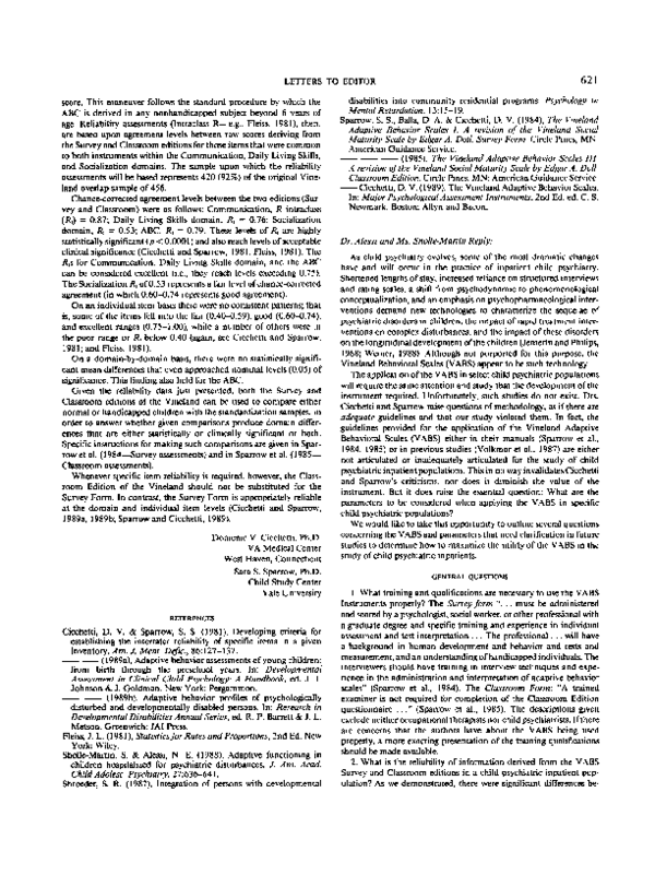 (PDF) Adaptive Functioning at Home and in the Classroom