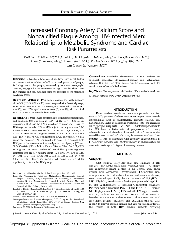 (PDF) Coronary artery plaque progression and cardiovascular risk scores ...