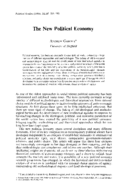 (PDF) The New Political Economy