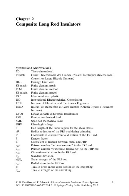 (PDF) Composite Long Rod Insulators