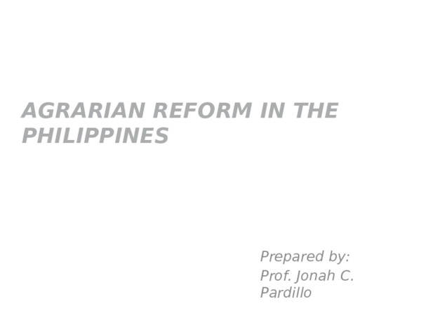 (PPT) Agrarian Reform in the Philippines.pptx