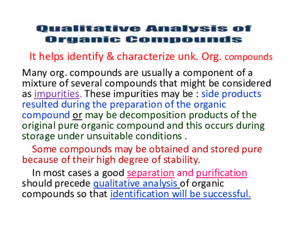 (PDF) Determination of Solubility Class