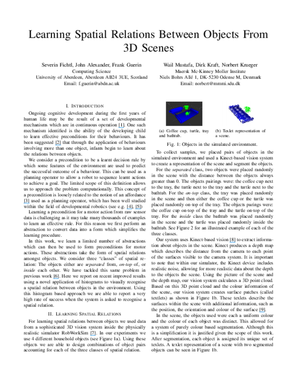 Pdf Learning Spatial Relations Between Objects From 3d Scenes