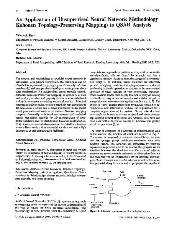 (PDF) An Application of Unsupervised Neural Network Methodology Kohonen Topology-Preserving ...