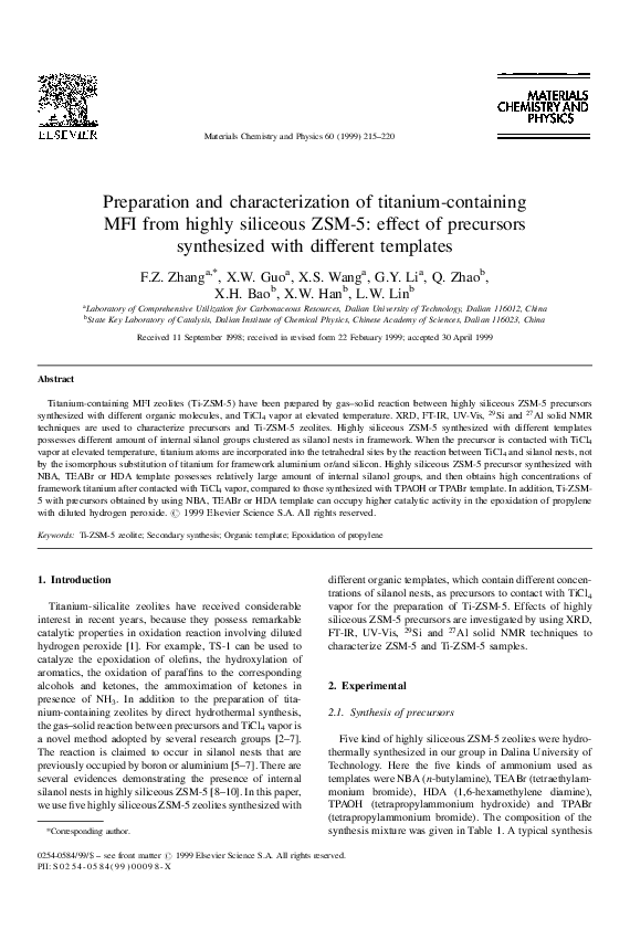 (PDF) Preparation and characterization of titanium dioxide nanotube array supported hydrated ...