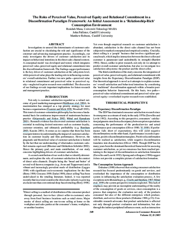 (PDF) The Expectancy-Disconfirmation Paradigm: A Critique | Atila ...