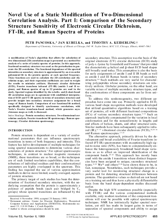 (PDF) Novel Use of a Static Modification of Two-Dimensional Correlation ...