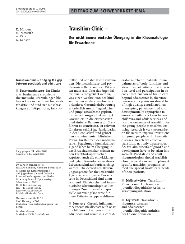 (PDF) Transition-Clinic—