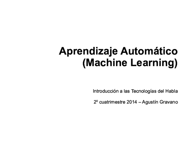 (PDF) Aprendizaje Automático (Machine Learning