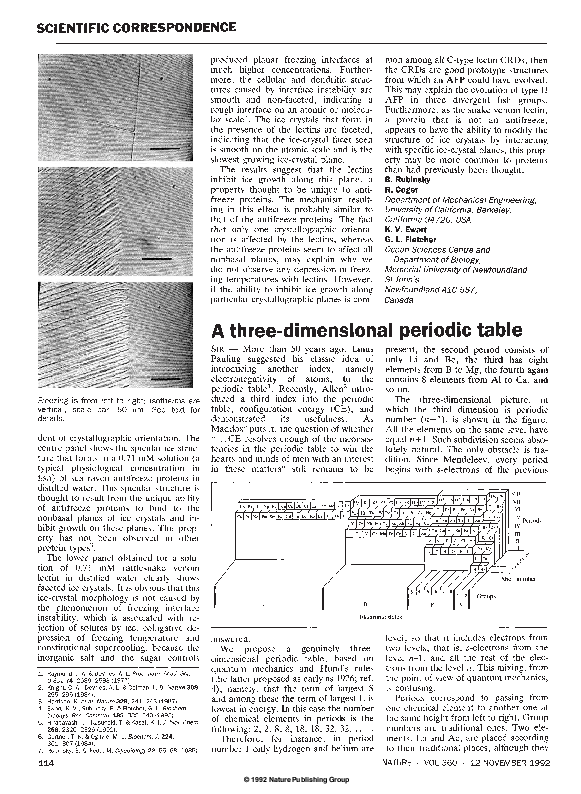 (PDF) A three-dimensional periodic table