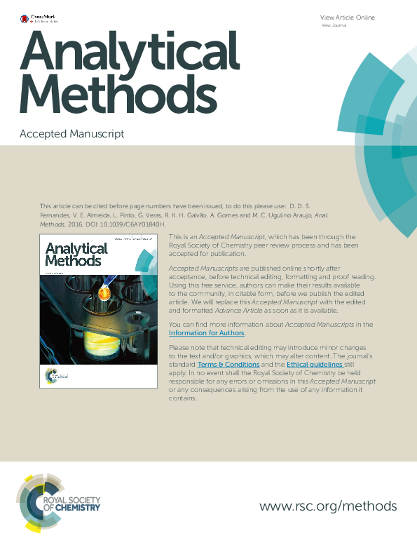 Pdf The Successive Projections Algorithm For Interval Selection In Pls Da Mário César