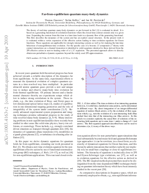 (PDF) Far-from-equilibrium quantum many-body dynamics