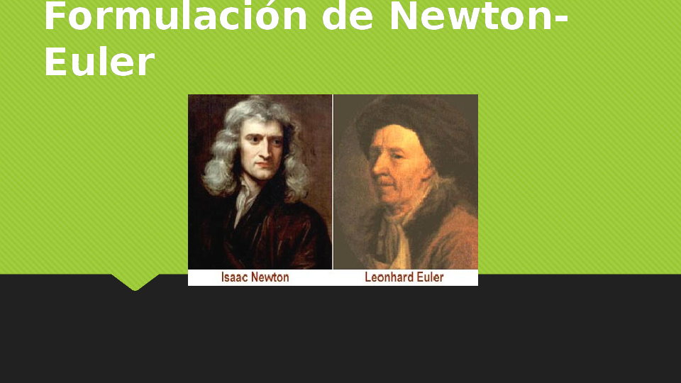 (PPT) Formulación de Newton-Euler
