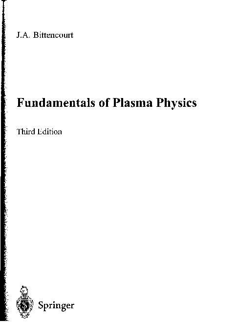 (PDF) Fundamentals of Plasma Physics