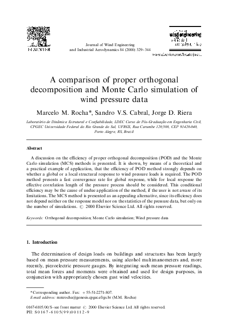 (PDF) A comparison of proper orthogonal decomposition and Monte Carlo ...