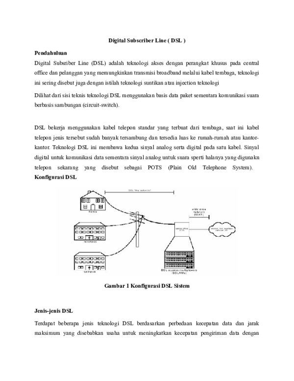 (DOC) Digital Subscriber Line ( DSL