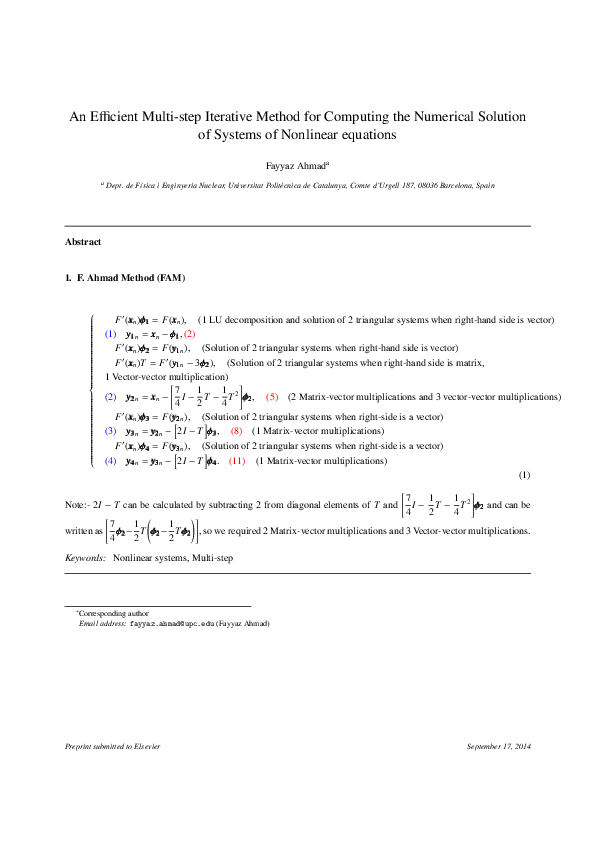 Pdf Multi Step Iterative Method For Computing The Numerical Solution
