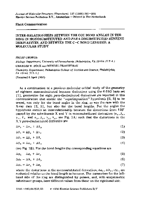 (PDF) Inter-relationships between the CCC bond angles in the ring in ...