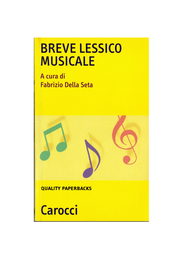 (PDF) Lemmi per il Breve lessico musicale a cura di Fabrizio Della Seta ...