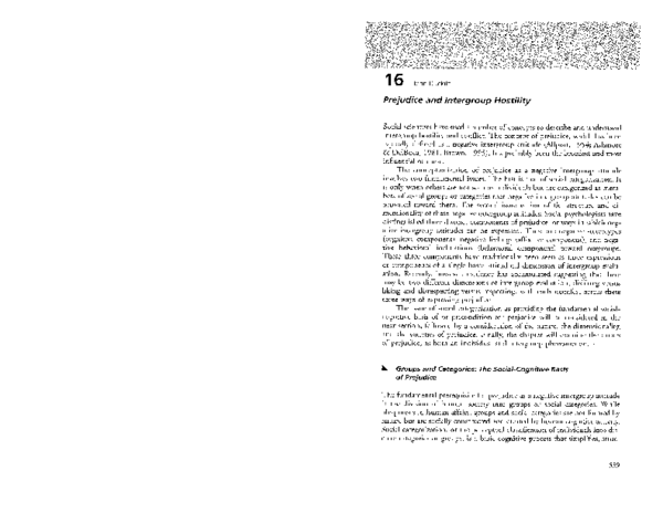 (PDF) Prejudice and intergroup hostility