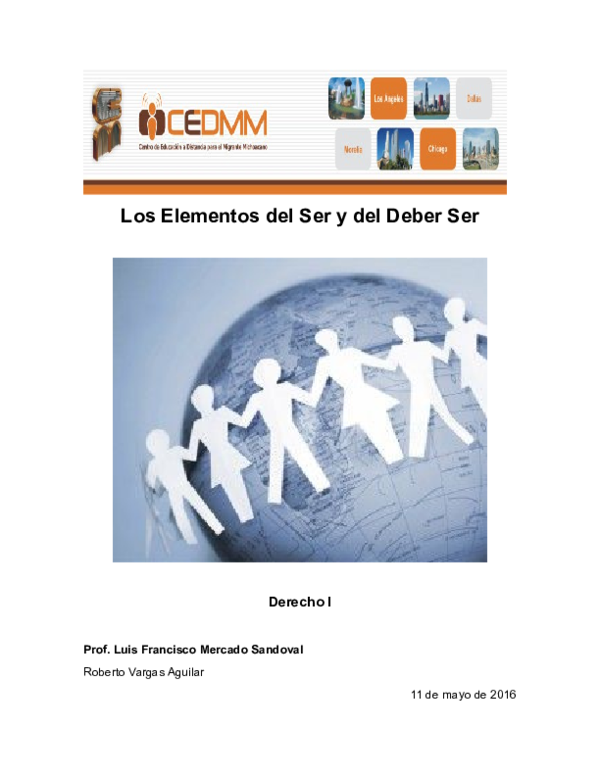 (DOC) Los Elementos del Ser y del Deber Ser