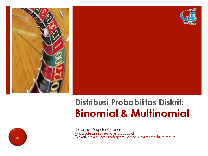 (PDF) Distribusi Probabilitas Diskrit