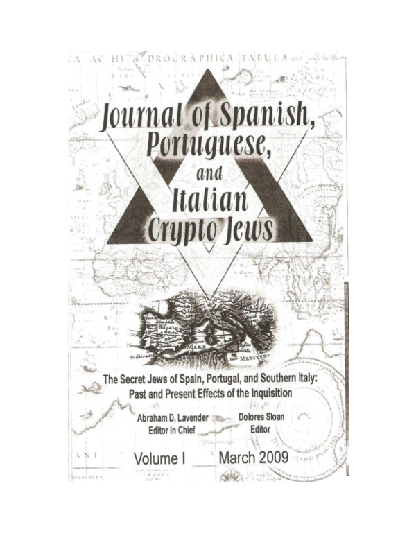 (PDF) “Jews, Catholics, and Conversos: Revealing Cooperation and ...