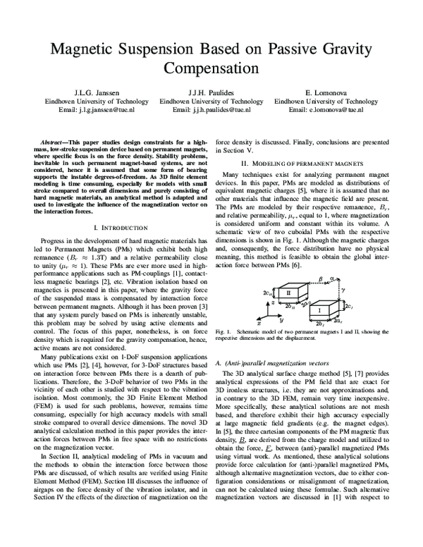(PDF) Magnetic suspension based on passive gravity compensation.pdf