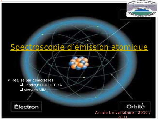 (PDF) Spectroscopie d'émission atomique