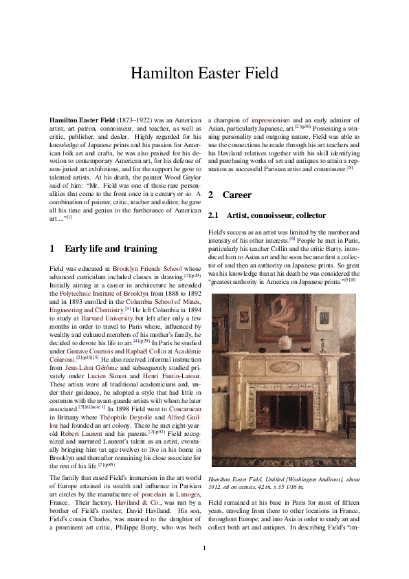 Hamilton Easter Field