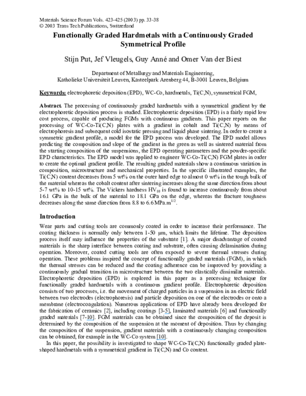 (PDF) Functionally Graded Hardmetals with a Continuously Graded Symmetrical Profile