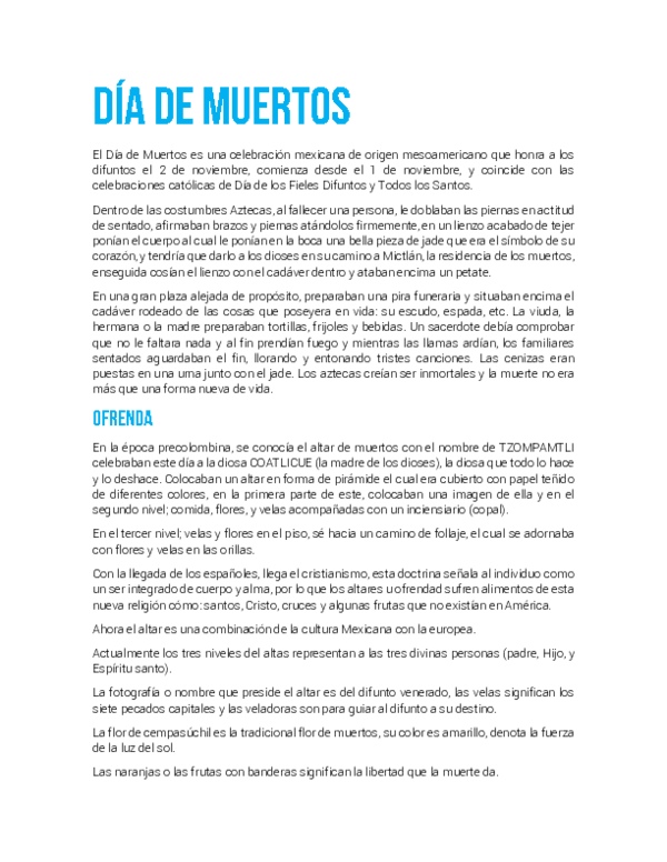 (PDF) DIA DE MUERTOS