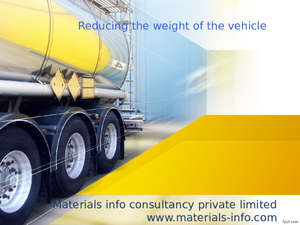 (PPT) Reducing the weight of vehicle.pptx