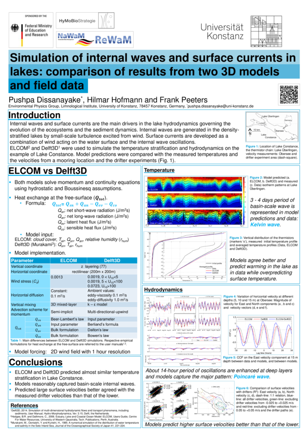 (PDF) Simulation of internal waves and surface currents in lakes ...